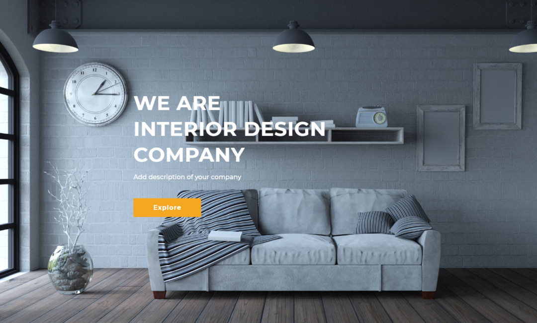 Interior design Template for Divi Theme - Divi Monk
